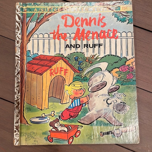 Little Golden Book | Other | Vintage Dennis The Menace And Ruff Little ...